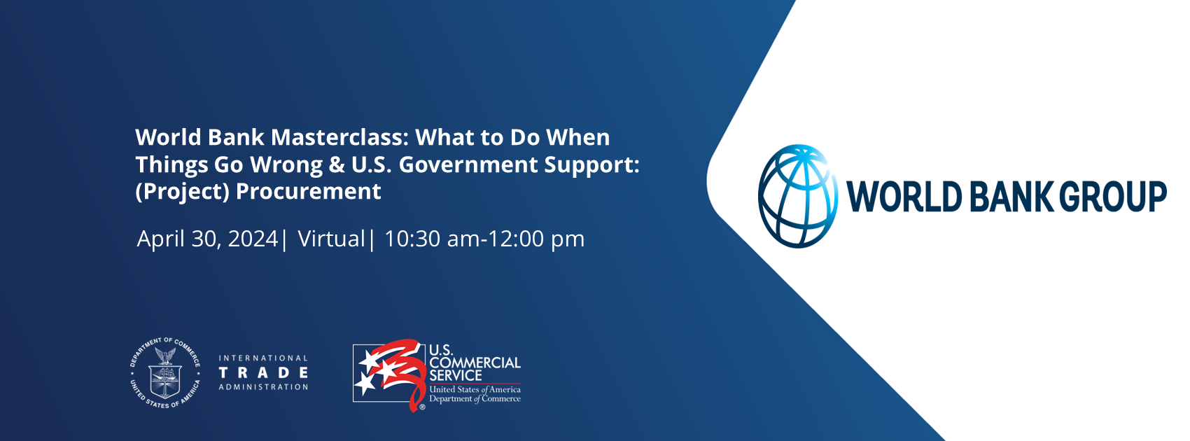 World Bank Masterclass: What to Do When Things Go Wrong and U.S ...